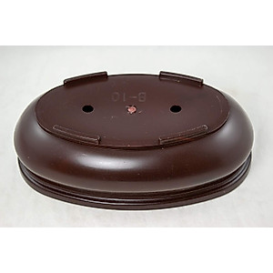 Calibonsai 9 inch Oval Heavy Duty Plastic Bonsai/Succulent Pot + Tray + Rock + Mesh Combo