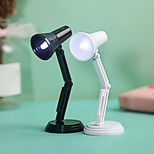 Meideli Desk Light LED Table Lamp Foldable Eye Protection Simple Plastic Home Bedroom Dormitory Desk Lamp for Students White