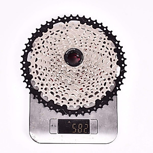 HOOSAM 11 Speed Bike Cassette 11-50T MTB Cassette 11 Speed Freewheel Bicycle Parts Fit for Mountain Bike, Road Bicycle, MTB, BMX, SRAM, Shimano