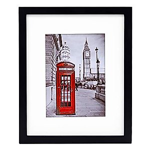 eletecpro 11x14 Picture Frame Made of Solid Wood - Displays 8x10/8.5x11 with Mat and 11x14 without Mat -Horizontal and Vertical Formats for Wall or Tabletop Display