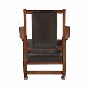 Coaster Home Furnishings CO- Rocking Chair, Tobacco & Dark Brown (600058)