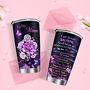 Gifts for Mom from Daughter, Son - Stainless Steel Tumbler 20oz Mom Gifts - Best Mom Gifts - Birthday Gifts for Mom, Mothers Day Gifts Valentines Gifts Christmas Gifts For Mom From Kid