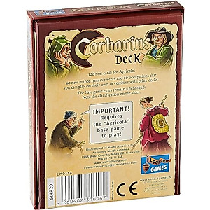 Agricola (Revised Edition) Corbarius Deck Expansion | Strategy Game | Farming Game for Adults and Teens | Advanced Board Game | Ages 12+ | 1-4 Players | Avg. Playtime 90 Mins | Made by Lookout Games