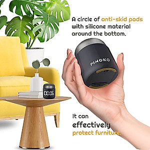 PINGKO Digital Kitchen Timer for Cooking - Visual Countdown Alarm Timers Small with Battery Loud Sound Large LED Display - Cute Baking Timers for Oven Food Classroom Desk Home Office Reading Bedroom