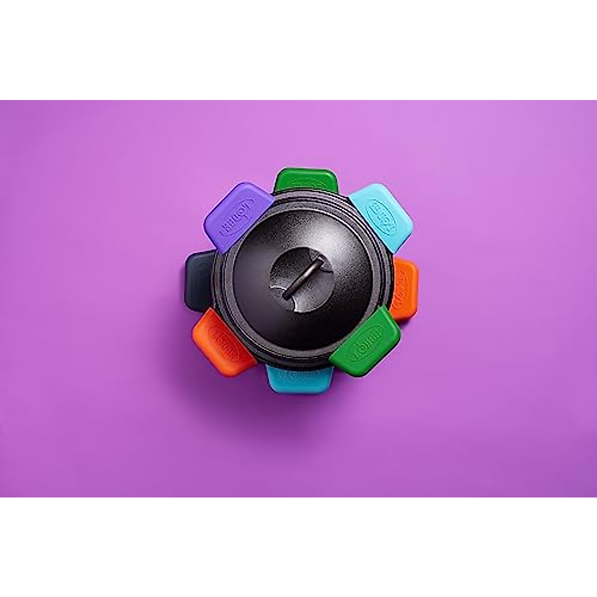 Lodge BOLD Silicone Assist Handle Holder - Dishwasher Safe Hot Handle Holder Upgraded Design for Lodge BOLD Products Only - Heat Protection Up to 450° - Vibrant Red