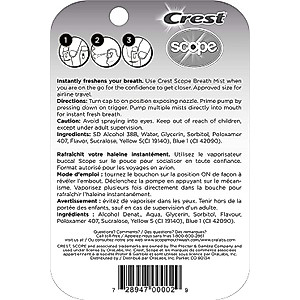 Scope Long Lasting Mint Breath Mist, 0.24oz, Pack of 6