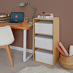 GRANNY SAYS Bundle of 3-Pack Rectangle Storage Bins & 3-Pack Rectangle Storage Bins with Lids