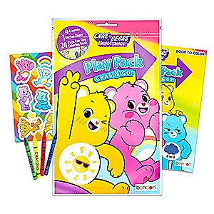 Care Bears Ultimate Party Favors Packs - Bundle Includes 12 Sets with Stickers, Coloring Books, Stamper and Crayons (Party Supplies)