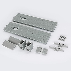 Outland Models Railway Scenery Train Station Passenger Platform with Accessories (Full-Covered) 1:160 N Scale