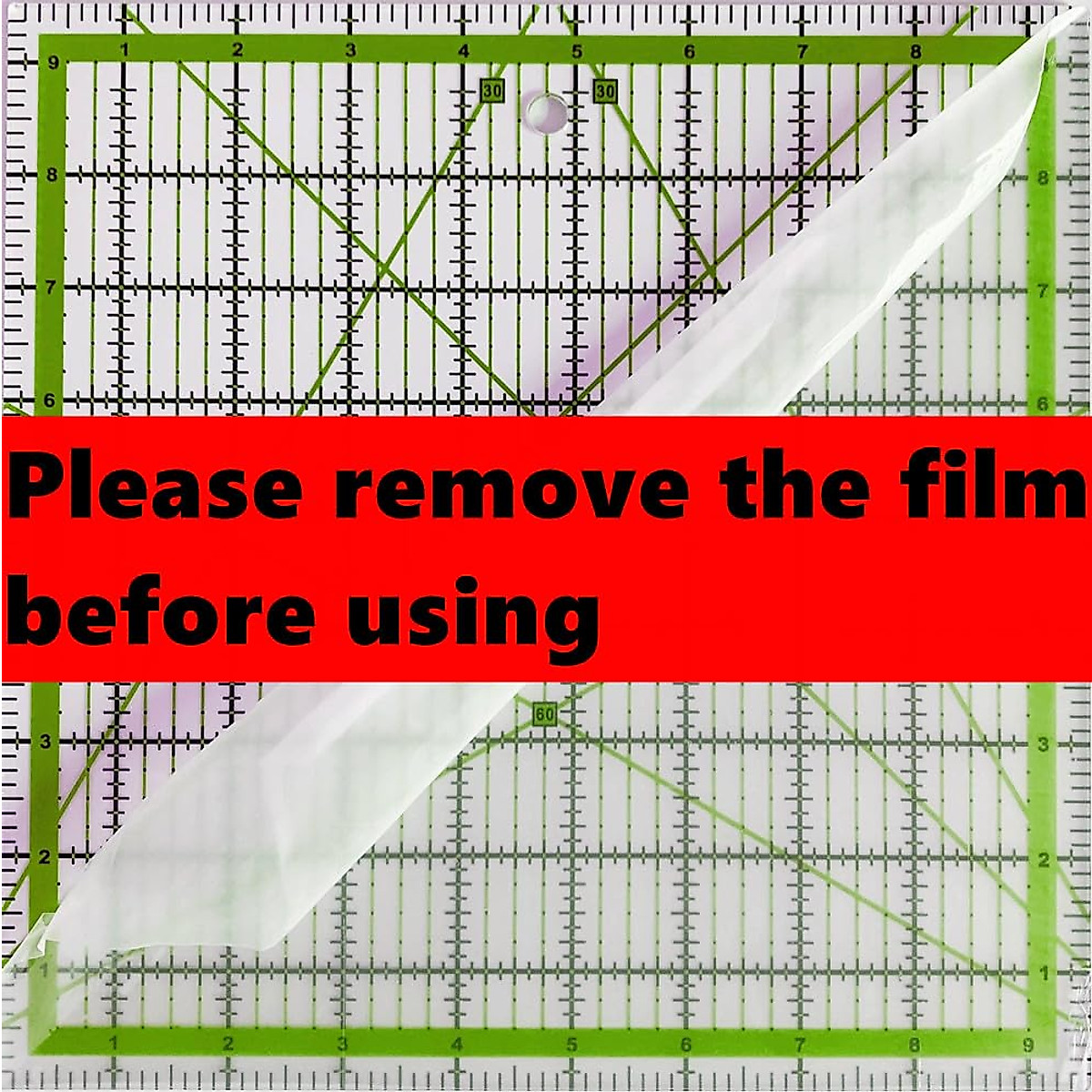 Quilting Rulers,4 Square Ruler Quilting Templates(4.5"X4.5", 6"X6", 9.5"X9.5", 12.5"X12.5"),Quilting Rulers Acrylic Rulers