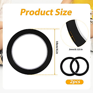 2 Rolls Violin Tape Fingerboard, 216 ft/66m Cello Tape Instrument Fingering Tape Violin Tape for Beginners Fretboard Orchestral Instruments (Black)