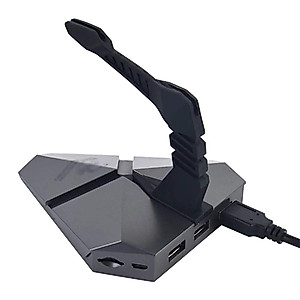 WJCCY LED Light 3-Port Bungee USB Hub Splitter SD Card Reader Mouse Clamp USB 2.0 Data Gaming HUB