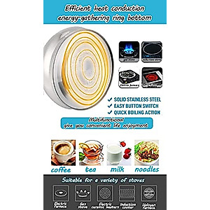 Stovetop Tea Kettle Whistling Teapot Tea Kettle Stainless Steel Whistling Kettle 3L Hot Water Boiler Kettle Kitchen Stovetop Hot Kettle Tea Kettle Teapot Stove Top Kettle Tea Pot ( Color : Red , Size