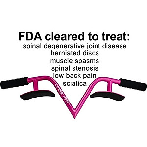 Lo-Bak TRAX Portable Spinal Traction Device by Lori Greiner (Magenta)