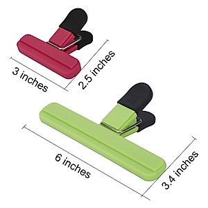 Beatcreat 9 Pack Chip Bag Clip,Food Bag clip,Food Bag Clips Sealing Clips,Snack Clips,Sclips,Chip clip,Kitchen Clips,Food storage,organization storage