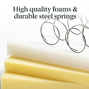 ZINUS 8 Inch Foam and Spring Hybrid Mattress [New Version], King, Fiberglass Free, Medium Firmness, Durable Support, Certified Safe Foams & Fabric, Mattress in A Box