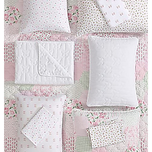 Laura Ashley Kids - Twin Quilt Set, Reversible Kids Bedding with Matching Sham(s), Ideal for Toddler Bedding Set (Ellyn Pink, Twin)