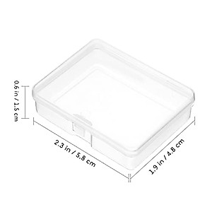24Pcs Plastic Bead Storage Containers Mini Beads Box Cases Small Items Storage Cases