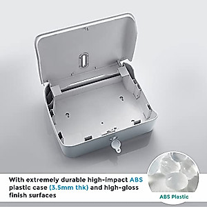 modunful Paper Towel Dispenser Wall Mount, Multi-Fold Commercial Paper Towel Dispenser for Bathroom, Office, Kitchen, Restaurant, No Hole Installation