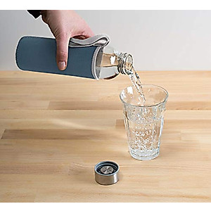 Epica 18-Oz. Glass Beverage Bottles, Set of 6 (Beverage Glasses + Sleeves)