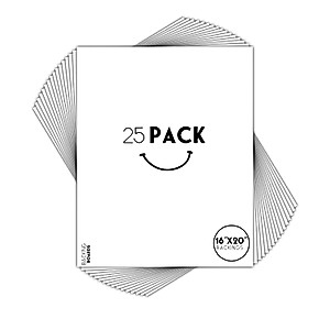 Golden State Art, Pack of 25 16x20 inch Picture Backing Board for Frames, Artworks, Photos (25 Backer Boards only)