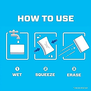 Mr. Clean Magic Eraser Kitchen with Dawn, Cleaning Pads with Durafoam, 2 Count