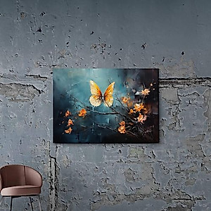 Abstract Painting Buy Canvas Wall Art, Butterfly Painting Art, Butterfly canvas, bedroom Butterfly wall art,Watercolor abstract Butterfly canvas painting