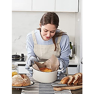 Wahoo Liquid Silicone Oven Gloves, CoralAir Liner, Heat Resistant Gloves for Cooking, Food-Grade, Waterproof, Baking, Medium