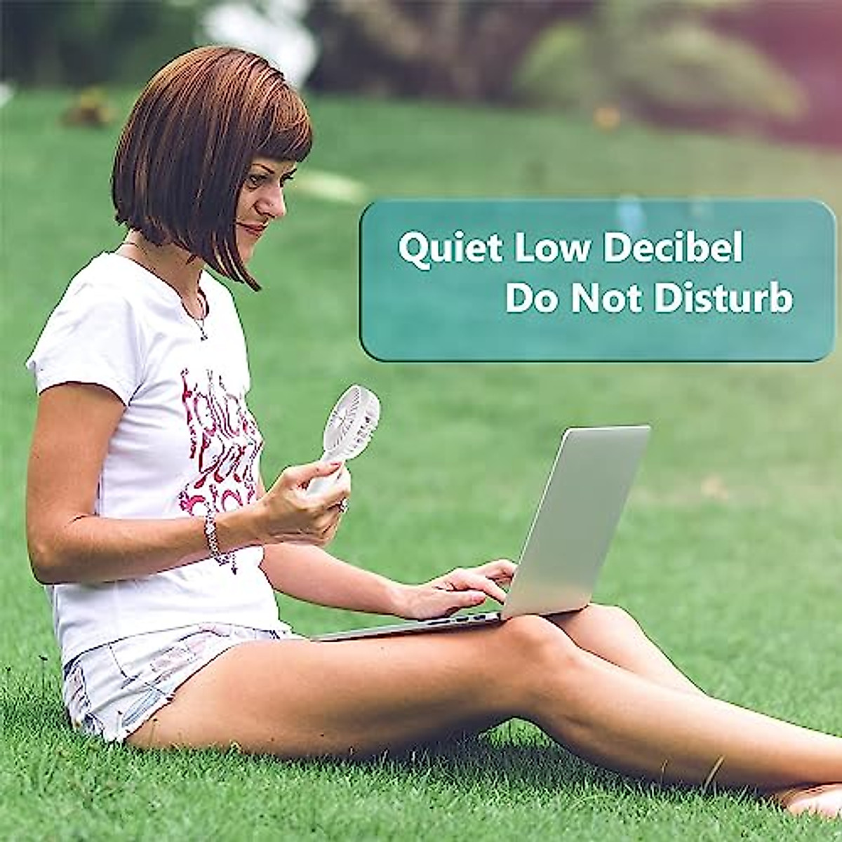 AKANDS Mini Portable Electric Fan, USB Rechargeable Handheld Fan Three-Speed Adjustment, Personal Fan with Phone Holder Base, Lightweight Fan for Stylish Girls, Women and Men Indoor Outdoor (Blue)