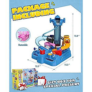 Super Wings Slot Car Race Track Sets Toys Playset 16"x15"x15" - Car Toys for 3 4 5 6 7 8 Year Old Boys - Toddler Toys for Boys Girls Gifts - Kids Race Track Toys for Boy Car Adventure