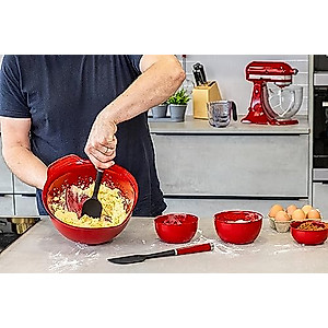 KitchenAid KQG437OHERE 2pc Silicone Spatula Set – Empire Red
