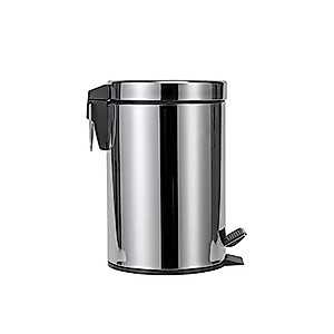 Croydex 536184 Chrome Britannia Three Litre Pedal Bin