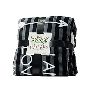 WiseOwell Wish OWL Overcomer Letterboard Healing Compassion Blanket | Get Well Soon Gifts for Men | Comfort Items for Chemo Patients | Inspirational Gifts for Women Cancer Gifts for Men