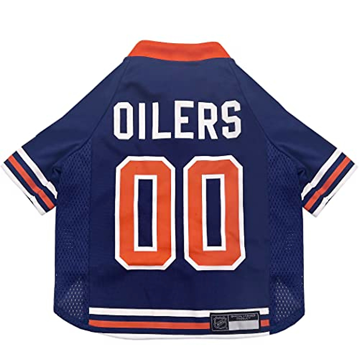 NHL Edmonton Oilers Jersey for Dogs & Cats, Large. - Let Your Pet Be A Real NHL Fan!