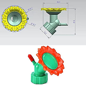 IKAAR Bottle Cap Sprinkler Dual Head Bottle Watering Spout Bonsai Watering Can for Indoor Seedlings Plant, Garden Tool