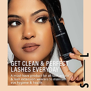 Sugarlash PRO Lashpure Cleanser with Cleansing Brush | Lash Shampoo for Lash Extensions | pH-Balanced & SLS-Free Eyelash Extension Cleanser, Removes Makeup & Oil | 50mL / 1.7 fl. oz