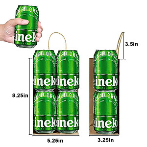 Toovip 100 Pack 5.25x3.25x8.25 Inch Small Plain Brown Kraft Paper Bags with Handles Bulk, Gift Bags for Favor Grocery Retail Party Birthday Shopping Business Goody Craft Merchandise Take Out Sacks