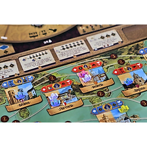 Sabika Board Game - Trade Route Building Strategy Game, Medieval Construction Game, Family Game for Kids and Adults, Ages 14+, 1-4 Players, 60-120 Minute Playtime, Made by Ludonova