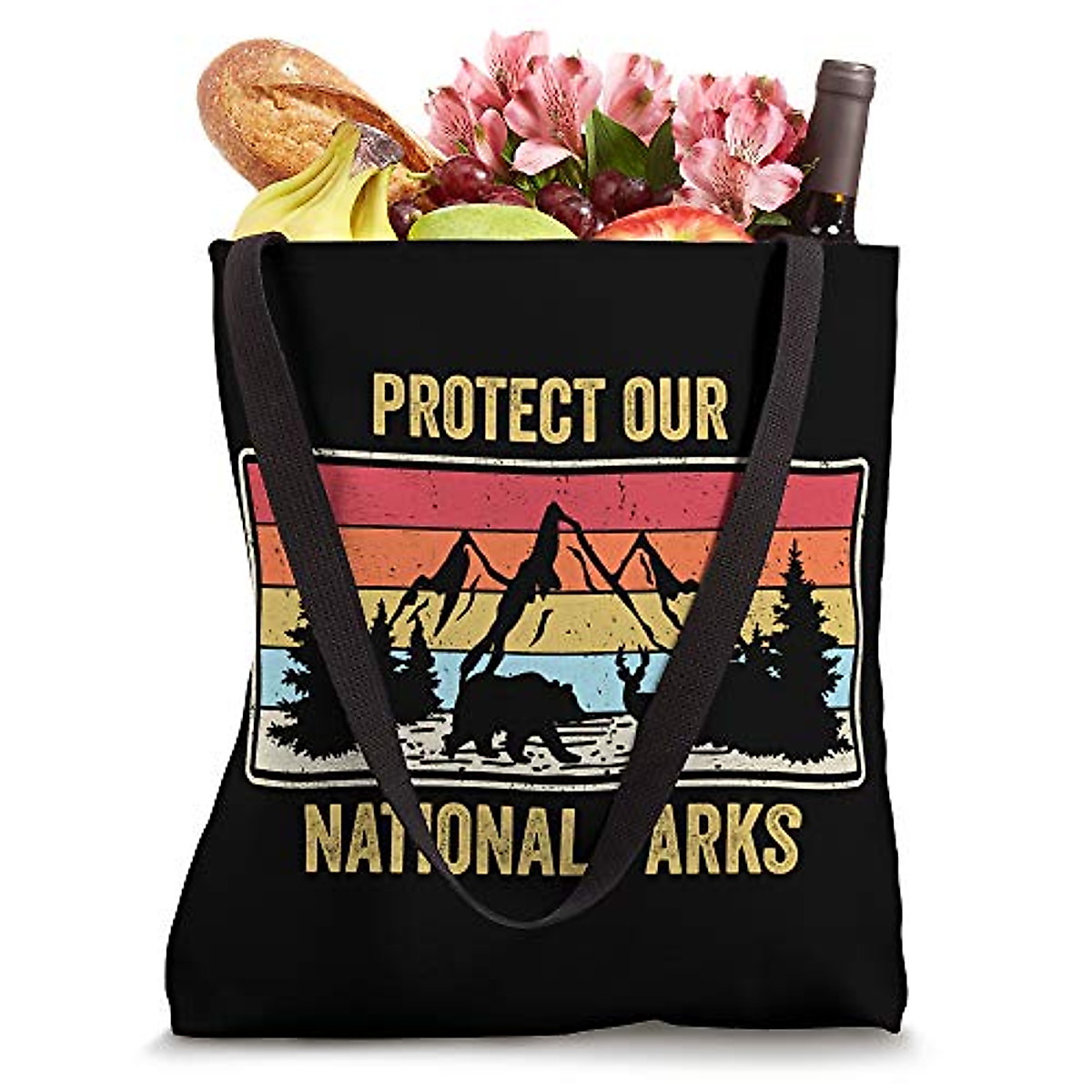 Protect Our National Parks Nature Lover Hiker Earth Day Tote Bag