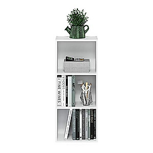Furinno Luder Bookcase / Book / Storage , 3-Tier, White
