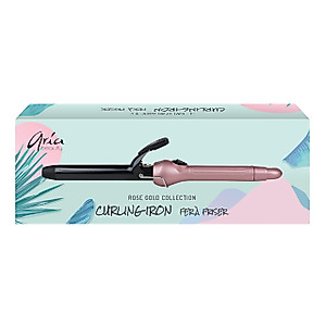 Aria Beauty Curling Iron - Hair Curler with Ionic Technology for Salon-Quality Results - Eliminates Frizz and Boosts Shine - Rose Gold - 1 pc