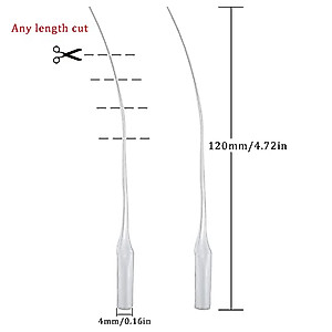 Mutai CA Glue Tip 100PCS CA Exteneded Glue Micro-Tips Adhesive Dispensers with Nozzles for Hobby, Crafting, Lab Dispensing