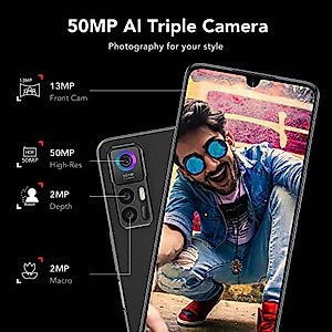 TCL 30 5G |2022|Cell Phone 5G Unlocked Smartphone, 4/128GB, 50MP Camera, 5010mAh Battery, 6.7” FHD+ AMOLED Display, android 12, US Verizon, Single-SIM, Tech Black (NO Boost/Spectrum/Xfinity/Assurance)
