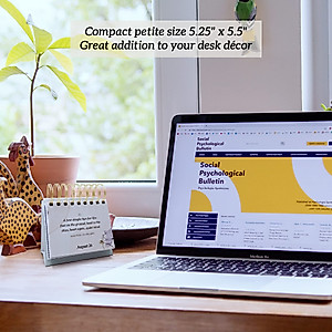 MESMOS Laptop Camera Cover Slide Cute Plants with Mindfulness Self Care Daily Calendar