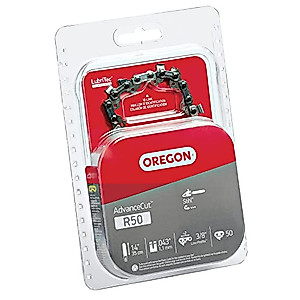 Oregon R50 AdvanceCut Replacement Chainsaw Chain for 14-Inch Guide Bars, 50 Drive Links, Pitch: 3/8" Low Vibration, .043" Gauge, Fits Various Stihl Models