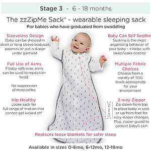 SwaddleDesigns Soft Fleece Sleeping Sack, Hedgehog, Black, Medium, 6-12 Months, Wearable Blanket with 2-Way Zipper