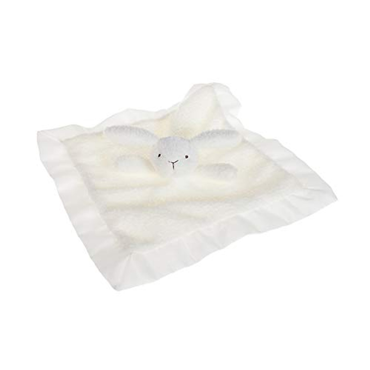 Apricot Lamb Stuffed Animals Soft Security Blanket White Bunny Rabbit Infant Nursery Character Blanket Luxury Snuggler Plush(White Bunny, 14 Inches)