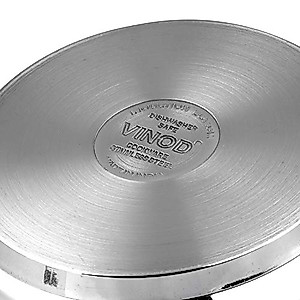 Vinod Classic Deluxe Stainless Steel Cookware Combo Set of 4 Pcs/Saucepan, Saucepot, Kadai and Frypan/Deep Kadhai for Cooking/Heavy Induction Bottom
