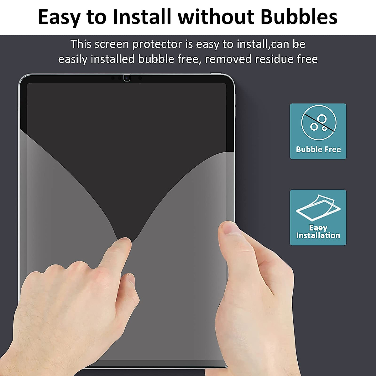 Ambison [2 Pack Matte Glass Screen Protector Compatible with Samsung Galaxy Tab S9/S9 fe (11 inch 2023 Released), Anti-Glare & Fingerprints/Tempered Glass/Bubble Free, Tablet S9/S9 fe Model