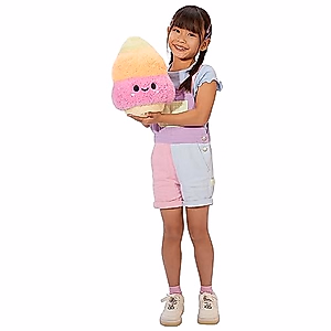 Fluffie Stuffiez Ice Cream Large Collectible Feature Plush 11" - Surprise Reveal Unboxing with Huggable ASMR Fidget DIY Fur Pulling, Ultra Soft Fluff